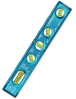 LevTech P86 5 Vial Plumber’s Levels