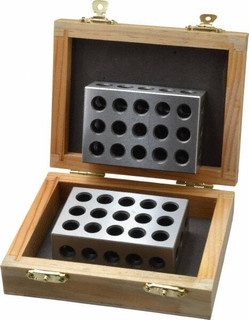 Fowler 0.0003 Squareness Per Inch, Hardened Steel, 1-2-3 Block with 31 ...