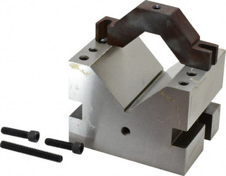 Suburban Tool 2-1/4" Max Capacity, 90° Angle, Hardened Steel V-Block 3 ...