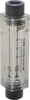 King Instrument 1/2" FNPT Port Block Style, Inline Flowmeter 125 Max ...