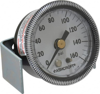 Ashcroft 1-1/2" Dial, 1/8 Thread, 0-160 Scale Range, Pressure Gauge ...