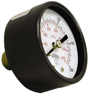 Winters Instruments 1-1/2" Dial, 1/8 Thread, 0-160 Scale Range ...