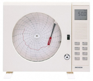 Dickson 32 to 122°F, 24 Hour Recording Time Chart 8 Inch Diameter, Use ...
