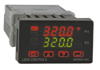 Dwyer Instruments -350 to 4,208°F 1/32 DIN Temperature/Process Control Dual 4-Digit LCD Display ...
