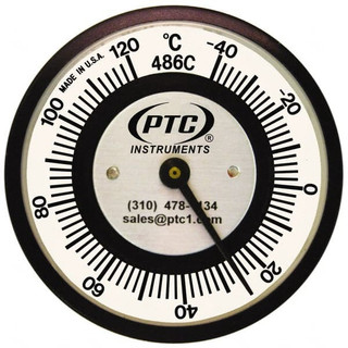 PTC Instruments -40 to 120°C, 2 Inch Dial Diameter, Pipe Surface Spring ...