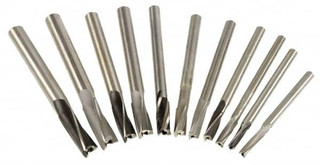 Value Collection 11 Piece, 3 Flutes, Straight Shank, Interchangeable ...