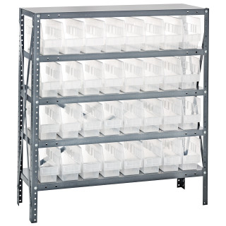 Quantum Storage Systems 1239 Series STORE-MORE Shelf Bin Shelving Unit ...