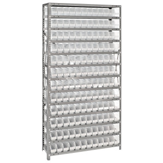 Quantum Storage Systems 1275 Series Economy Shelf Bin Shelving Unit, 12 ...