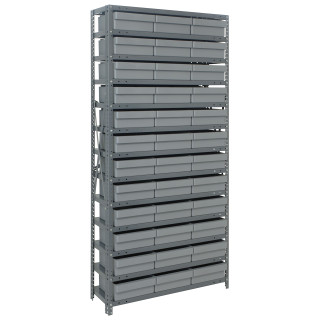 Quantum Storage Systems 1275 Series Shelf Bin Shelving Unit with Super ...