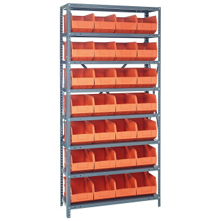 Quantum Storage Systems 1275 Series Stackable Shelf Bin Shelving Units ...