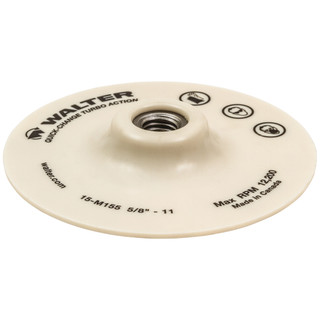 Walter Surface Technologies TURBO Quick-Change Backing Pad, 5" Diameter ...