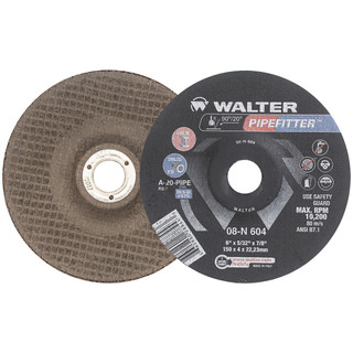 Walter Surface Technologies PIPEFITTER™ Grinding Wheel, Type 27, 6 ...