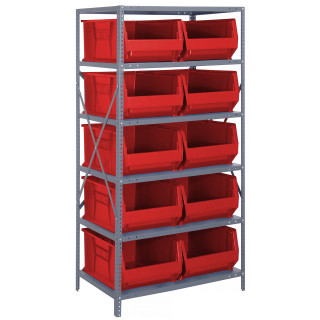 Quantum Storage Systems 2475 Series HULK 24" Container Steel Shelving ...