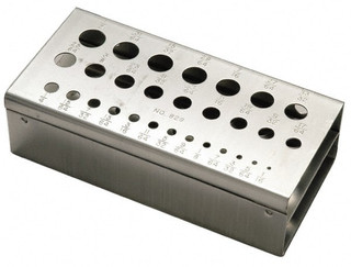 Huot 1/16 to 1/2" Drill Bit Block For Jobber Drill Bits, Straight Shank ...