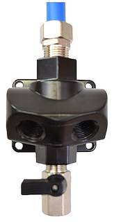 RapidAir Maxline Dual Port Outlet Kit, 3/4" TUBING INLET x (2) 1/2 ...