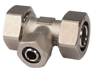 RapidAir MaxLine® 1" x 3/4" x 1" Tubing Reducing Tee Drop Leg Fitting ...