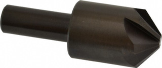 Hertel 1" Head Diam, 1/2" Shank Diam, 6 Flute 100° High Speed Steel ...