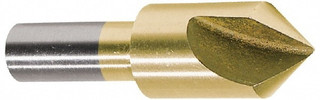 Melin Tool 1/8" Head Diam, 1/8" Shank Diam, 1 Flute 60° Cobalt ...