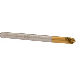 Melin Tool 1/8" Head Diam, 1/8" Shank Diam, 1 Flute 90° Cobalt ...