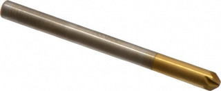 Melin Tool 1/8" Head Diam, 1/8" Shank Diam, 6 Flute 90° Cobalt ...