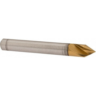 Melin Tool 1/4" Head Diam, 1/4" Shank Diam, 1 Flute 60° Cobalt ...