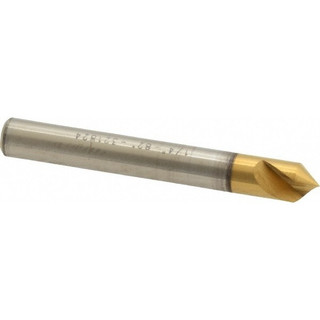 Melin Tool 1/4" Head Diam, 1/4" Shank Diam, 1 Flute 82° Cobalt ...