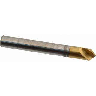 Melin Tool 1/4" Head Diam, 1/4" Shank Diam, 1 Flute 90° Cobalt ...
