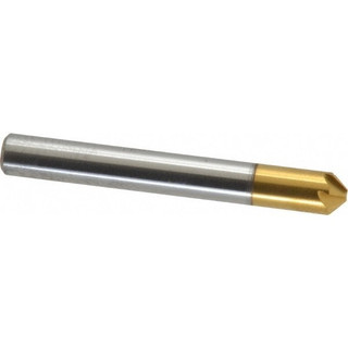 Melin Tool 1/4" Head Diam, 1/4" Shank Diam, 6 Flute 90° Cobalt ...