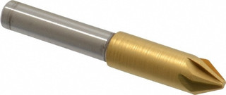 Melin Tool 5/16" Head Diam, 1/4" Shank Diam, 6 Flute 60° Cobalt ...