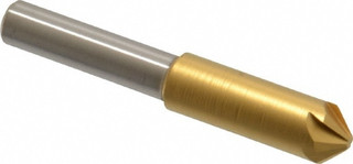 Melin Tool 5/16" Head Diam, 1/4" Shank Diam, 6 Flute 90° Cobalt ...