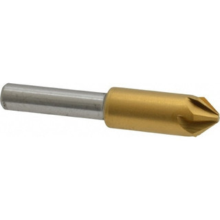 Melin Tool 3/8" Head Diam, 1/4" Shank Diam, 6 Flute 82° Cobalt ...