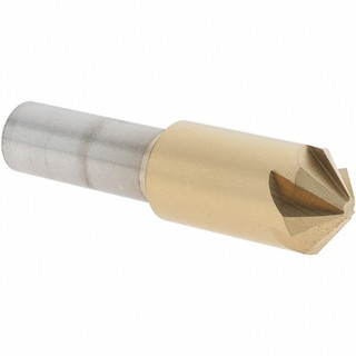 Melin Tool 1/2" Head Diam, 3/8" Shank Diam, 6 Flute 100° Cobalt ...