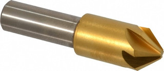 Melin Tool 1/2" Head Diam, 3/8" Shank Diam, 6 Flute 82° Cobalt ...