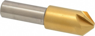 Melin Tool 1/2" Head Diam, 3/8" Shank Diam, 6 Flute 90° Cobalt ...