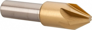 Melin Tool 1/2" Head Diam, 3/8" Shank Diam, 6 Flute 60° Cobalt ...