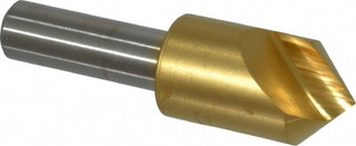 Melin Tool 5/8" Head Diam, 3/8" Shank Diam, 1 Flute 90° Cobalt ...