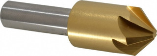Melin Tool 5/8" Head Diam, 3/8" Shank Diam, 6 Flute 90° Cobalt ...