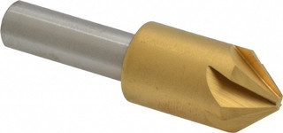 Melin Tool 5/8" Head Diam, 3/8" Shank Diam, 6 Flute 82° Cobalt ...