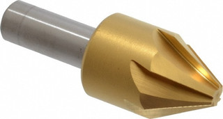 Melin Tool 1" Head Diam, 1/2" Shank Diam, 6 Flute 60° Cobalt ...