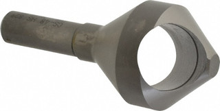 Weldon Tool 1-1/2" Head Diam, 1/2" Shank Diam, 82° High Speed Steel ...