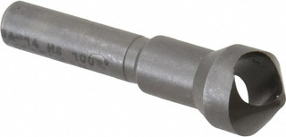 Weldon Tool 7/16" Head Diam, 1/4" Shank Diam, 100° High Speed Steel ...