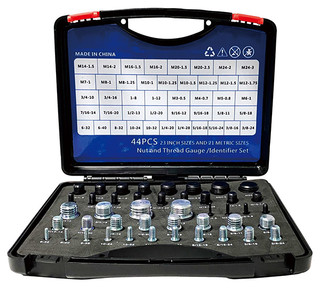 Precise 44 Piece #6-1" & M3-M24 Metric Thread Detective Set - 4901-0036 ...