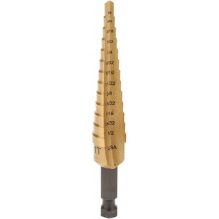 IRWIN 13 Hole Sizes, 1/8 to 1/2" Hole Diam High Speed Steel Standard ...