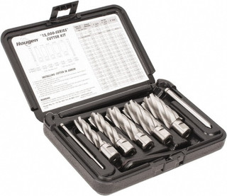 Hougen 8 Piece, 9/16 to 1-1/16" Cutter Diam, 2" Cutting Depth, High ...