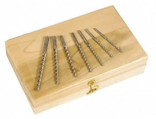 Made in USA #7/0 to #0 Pin, Straight Shank, Taper Pin Reamer Set Spiral ...