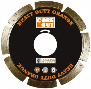 Core Cut Wet & Dry Cut Saw Blade: 10" Dia, 20" Arbor Hole Round with ...