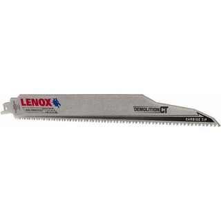 Lenox Reciprocating Saw Blade: Solid Carbide Tapered, Tang Shank ...