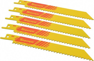 Starrett Reciprocating Saw Blade: Bi-Metal Straight, Universal Shank ...