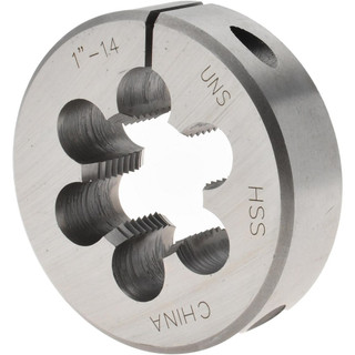 Value Collection Round Die: 1-14, High Speed Steel Adjustable, Right ...