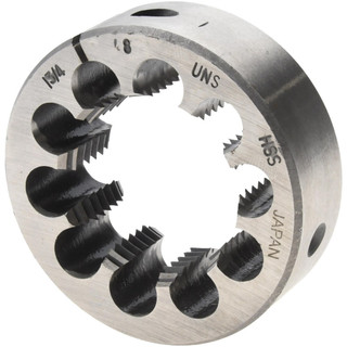 Value Collection Round Die: 1-3/4-8, 3" OD, High Speed Steel Adjustable ...